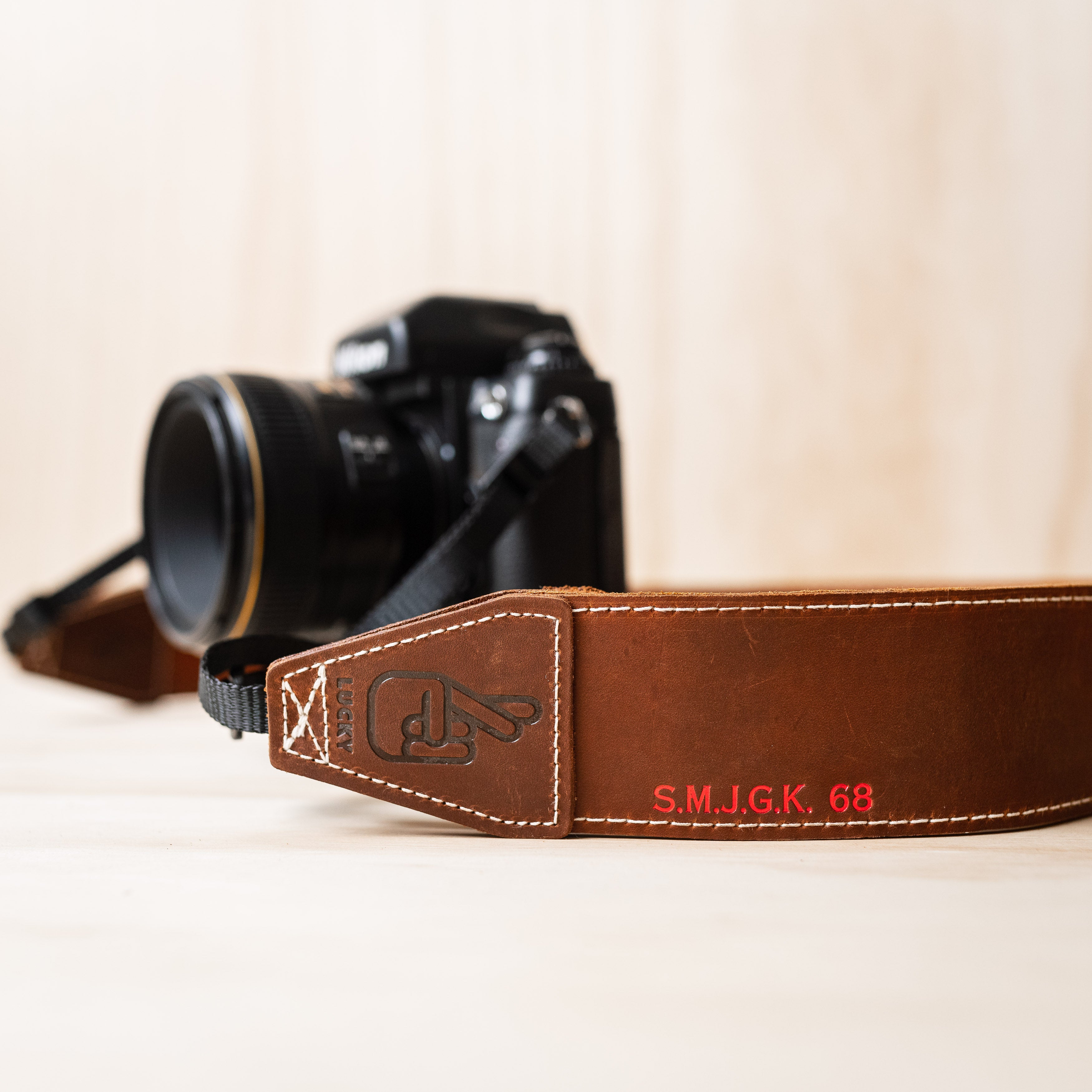 Leather Camera Strap Personalisation – Lucky Camera Straps